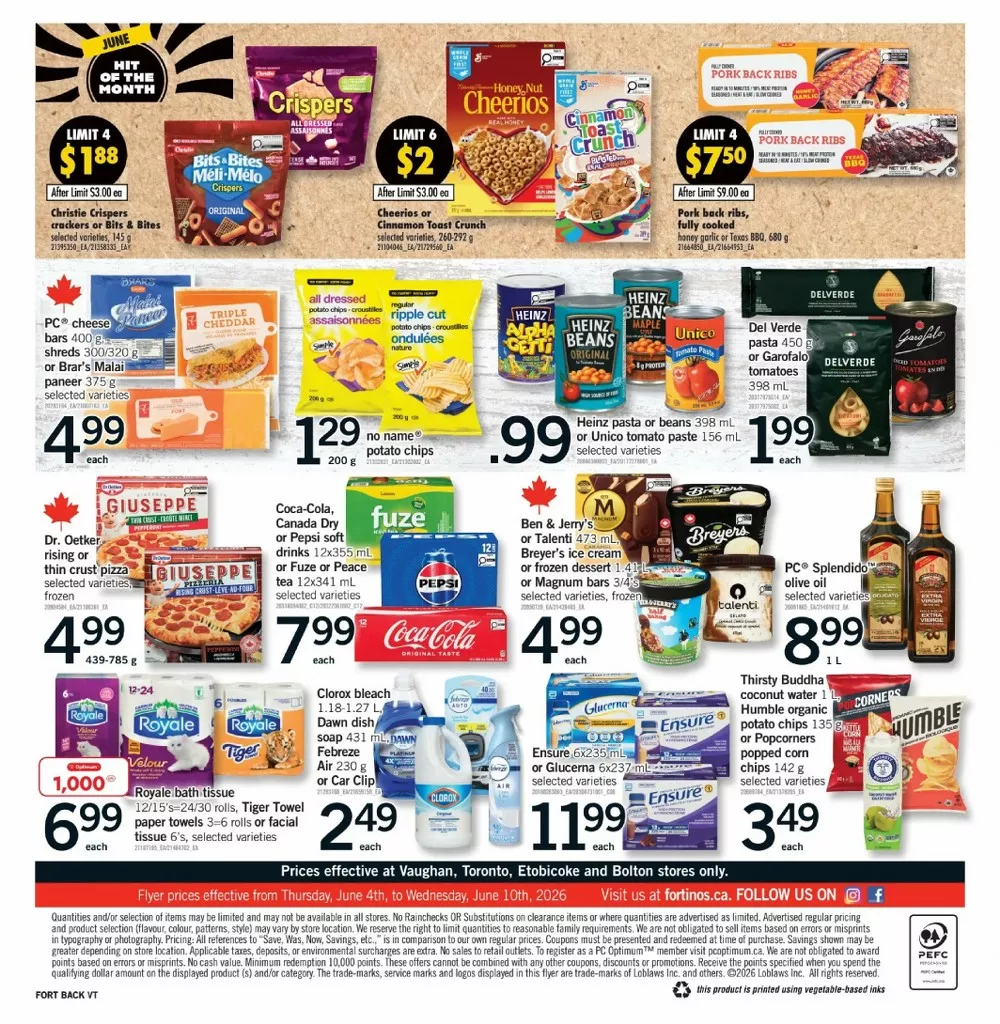 Fortinos Flyer June 4 - 10, 2026
