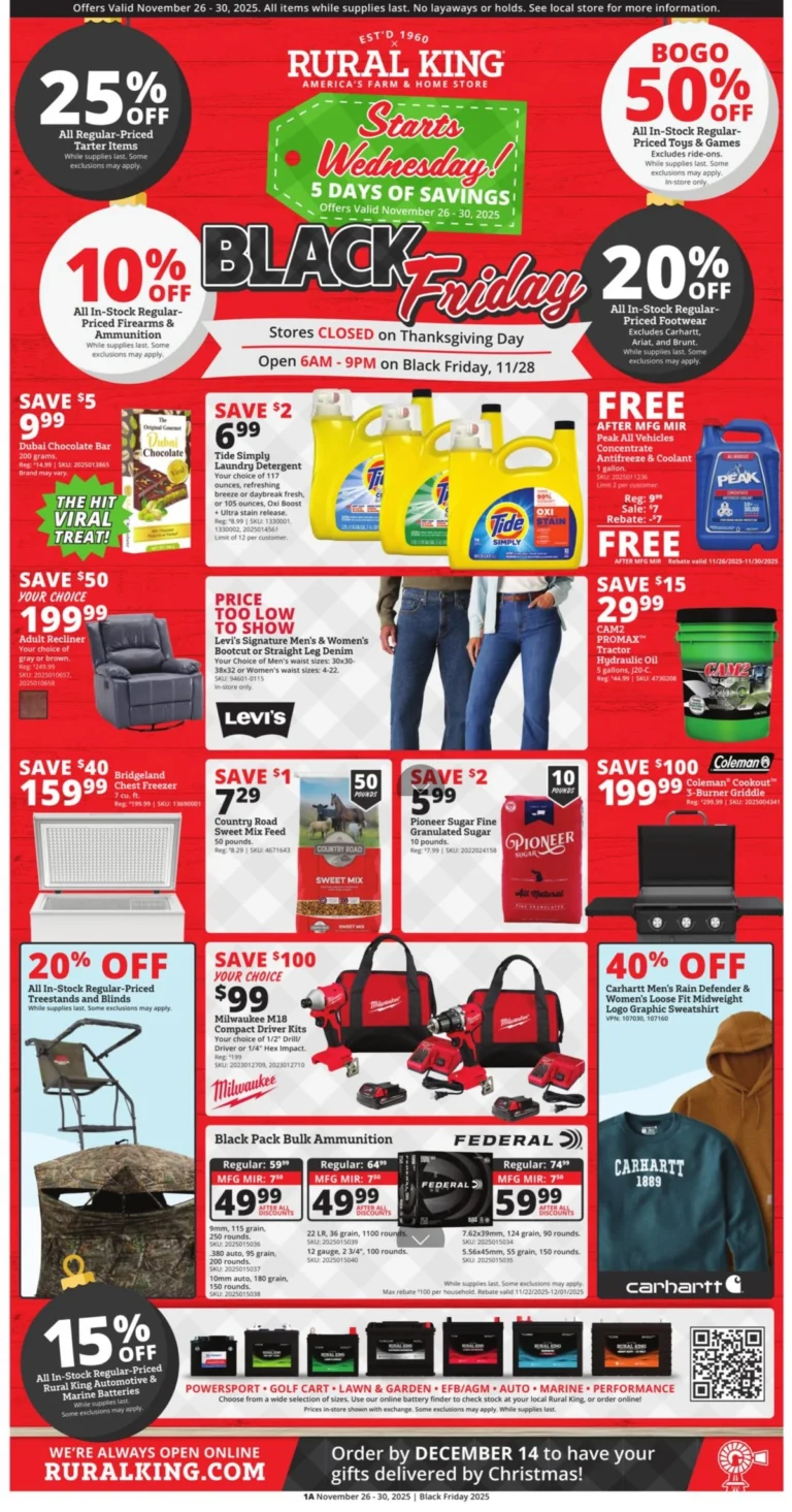 Rural King Black Friday Ad 2025